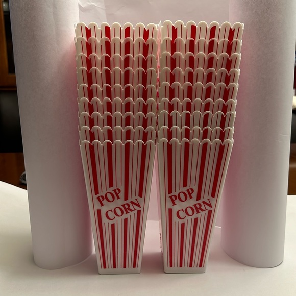 no brand | Party Supplies | Popcorn Plastic Containers Set Of 8 | Poshmark